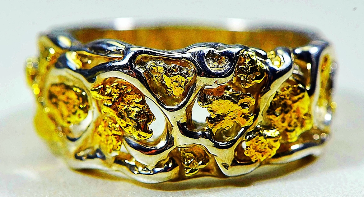 Gold Nugget Rings Jewelry Casting in Los Angeles | Lukas Casting House